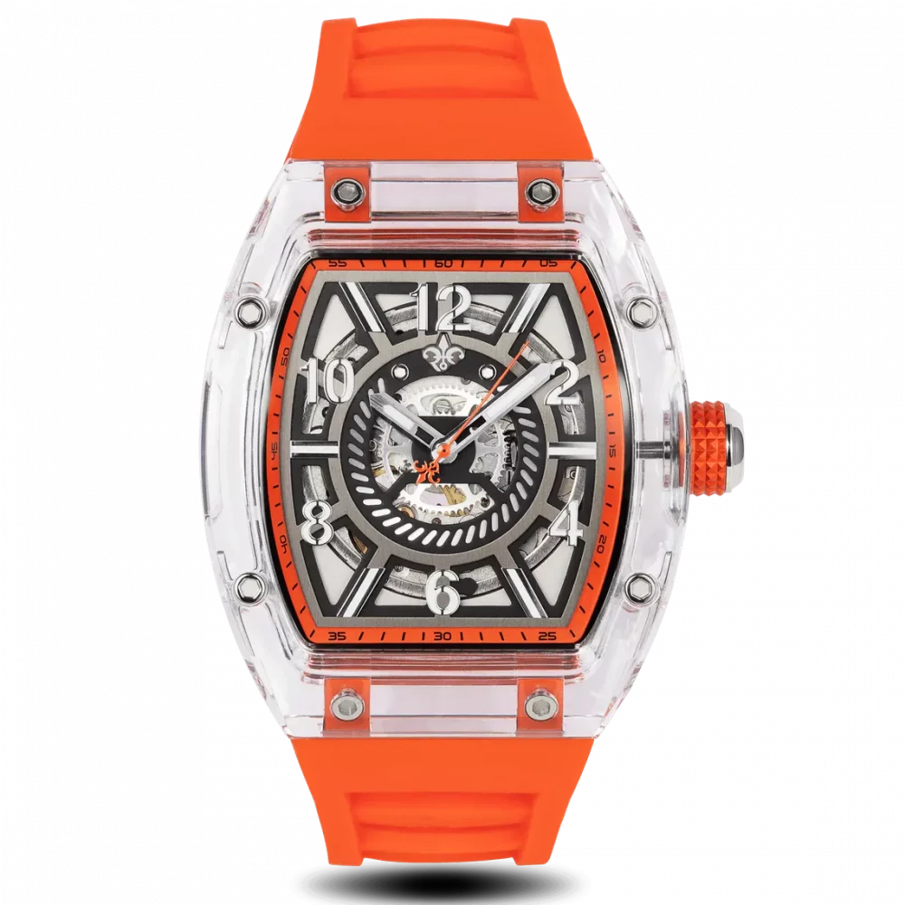 Men's silver Ralph Christian watch with a rubber band The Ghost - Neon ...