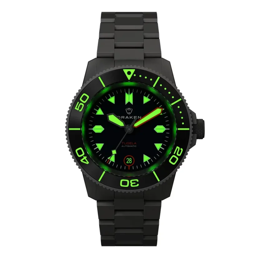 Men's silver Draken watch with steel strap Tugela – Steel 42MM