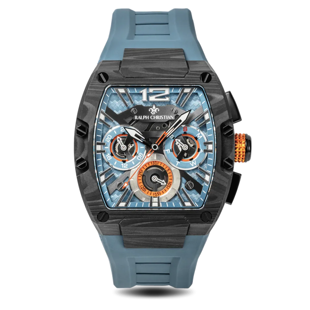 Men's black Ralph Christian watch with a rubber band The Intrepid Sport ...